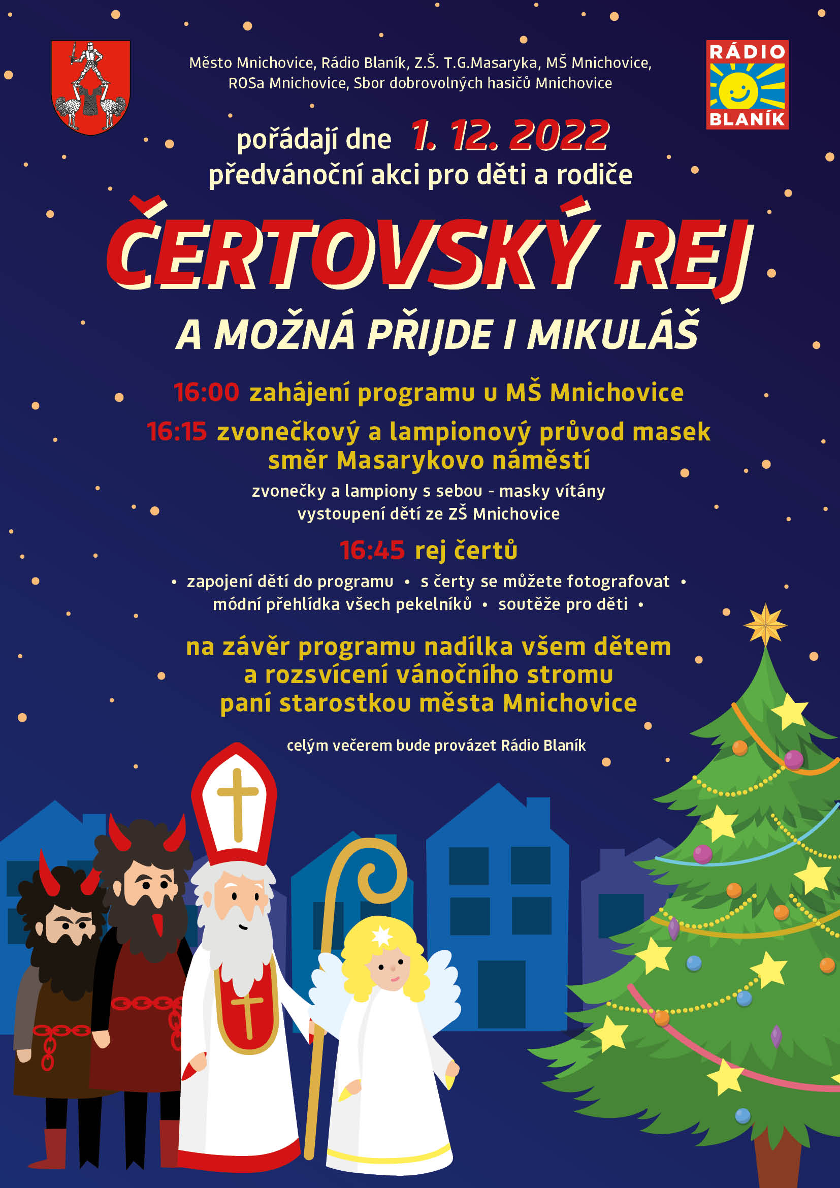Čertovský rej a možná přijde i Mikuláš – Mateřská školka Mnichovice